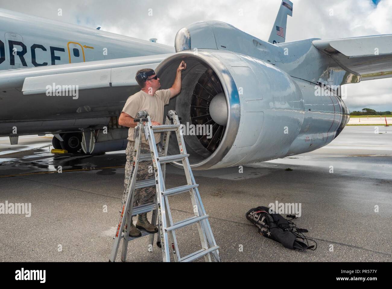 U.S. Air Force Tech. Sgt. Joshua Wilkerson, a jet propulsion mechanic ...