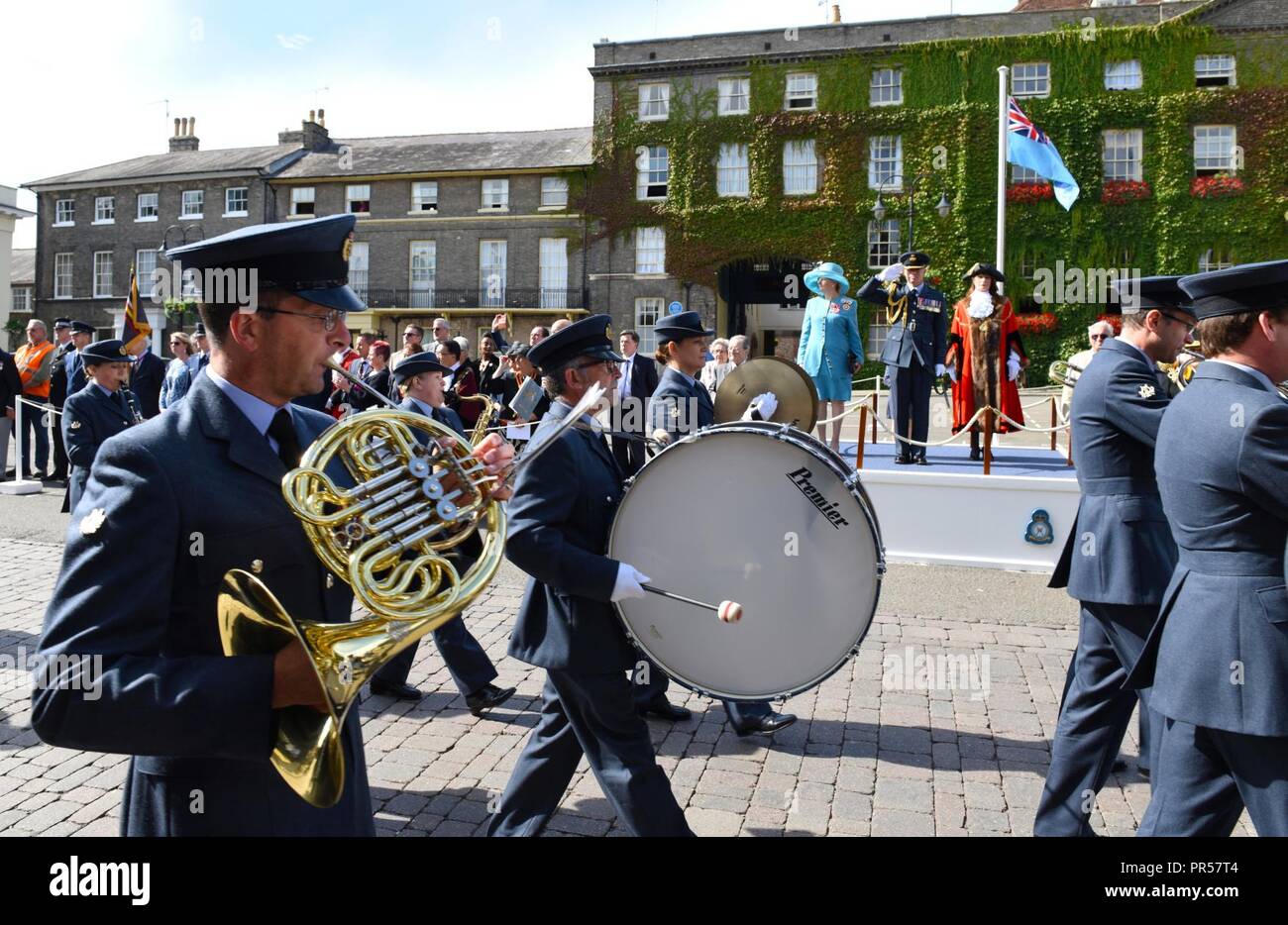 Royal Air Force personnel march in a Battle of Britain Remembrance ...
