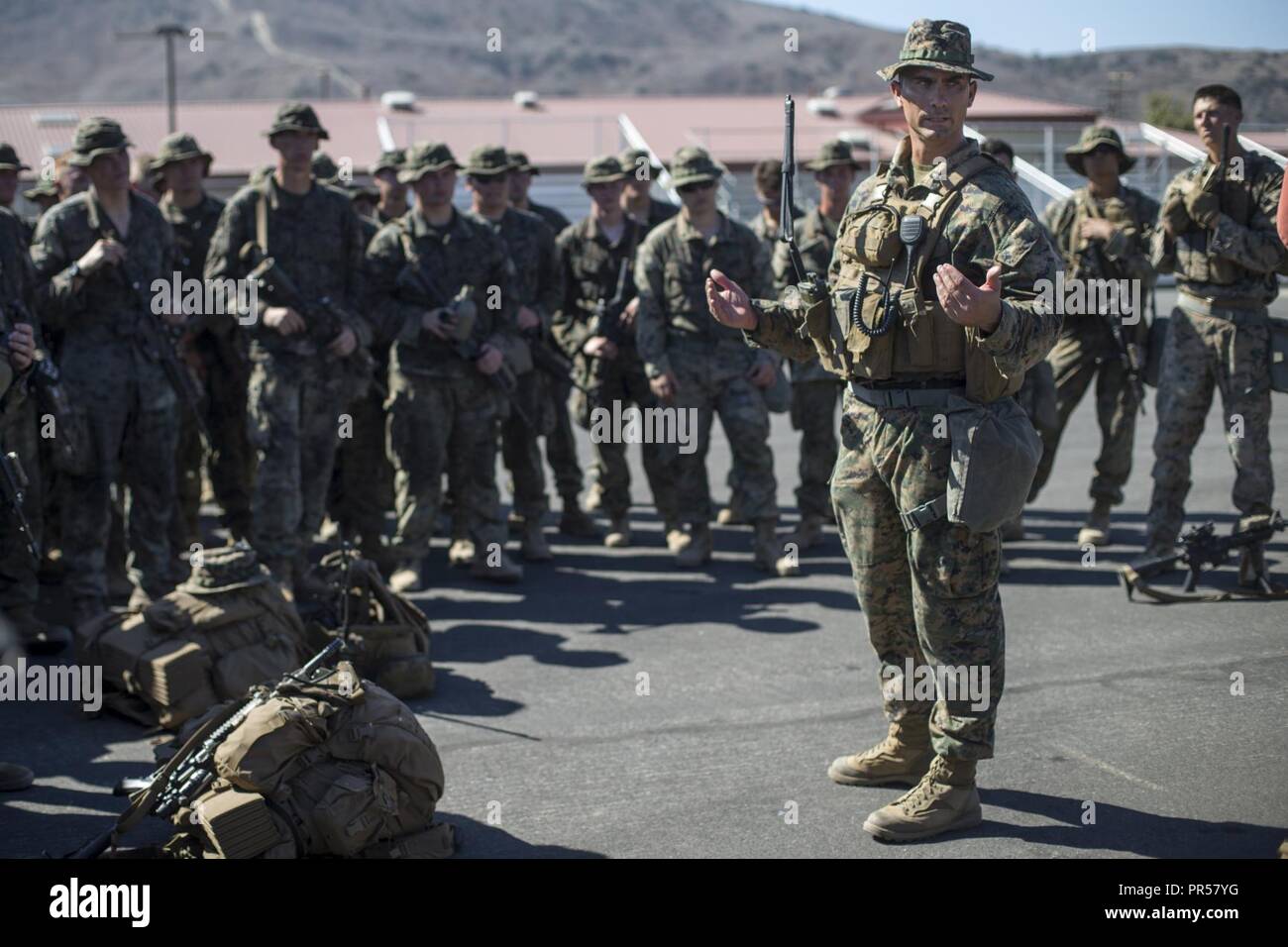 The commanding officer of the 3rd battalion hi-res stock photography ...