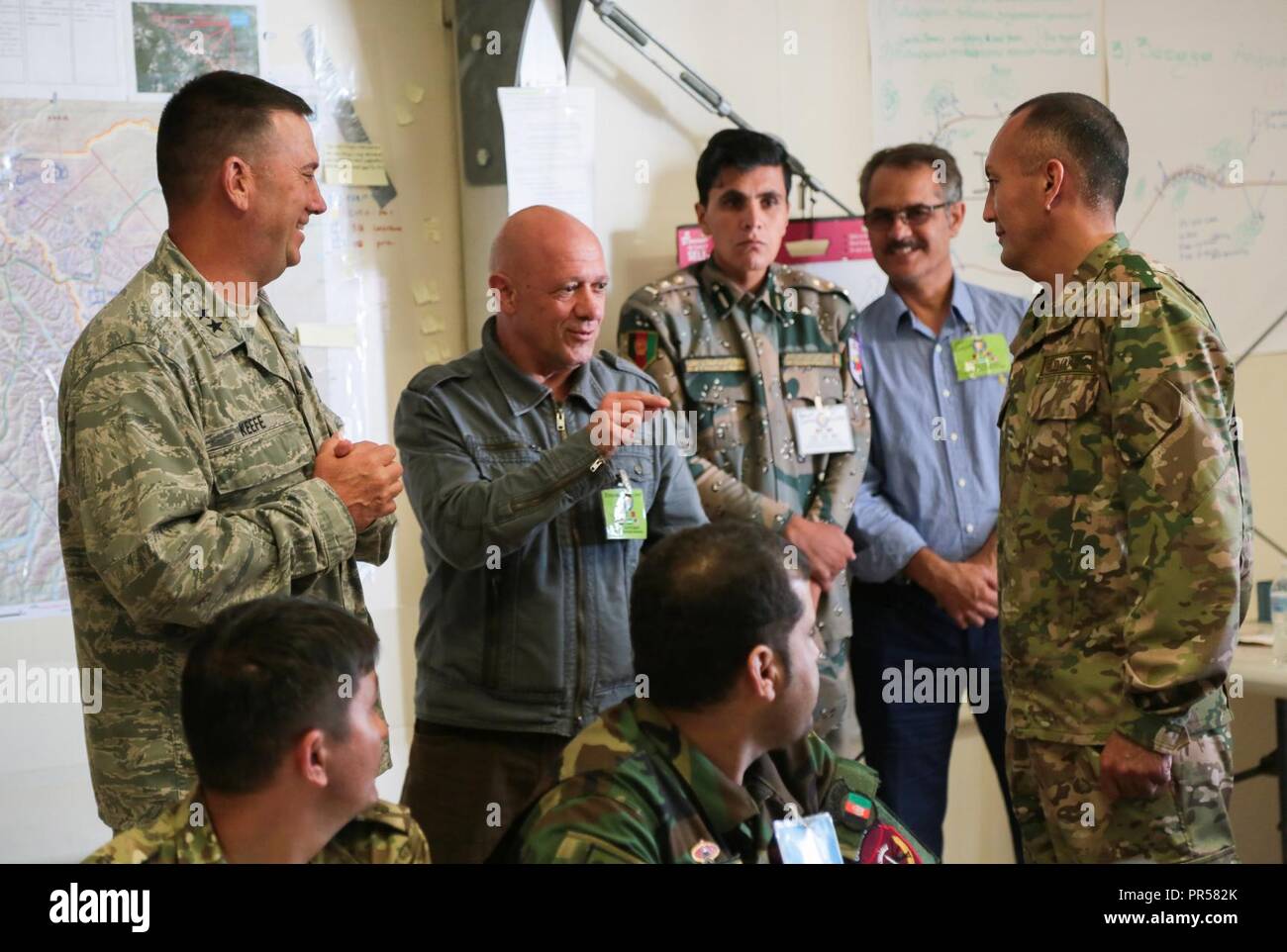 Through a translator, Massachusetts Air National Guard Maj. Gen. Gary W ...