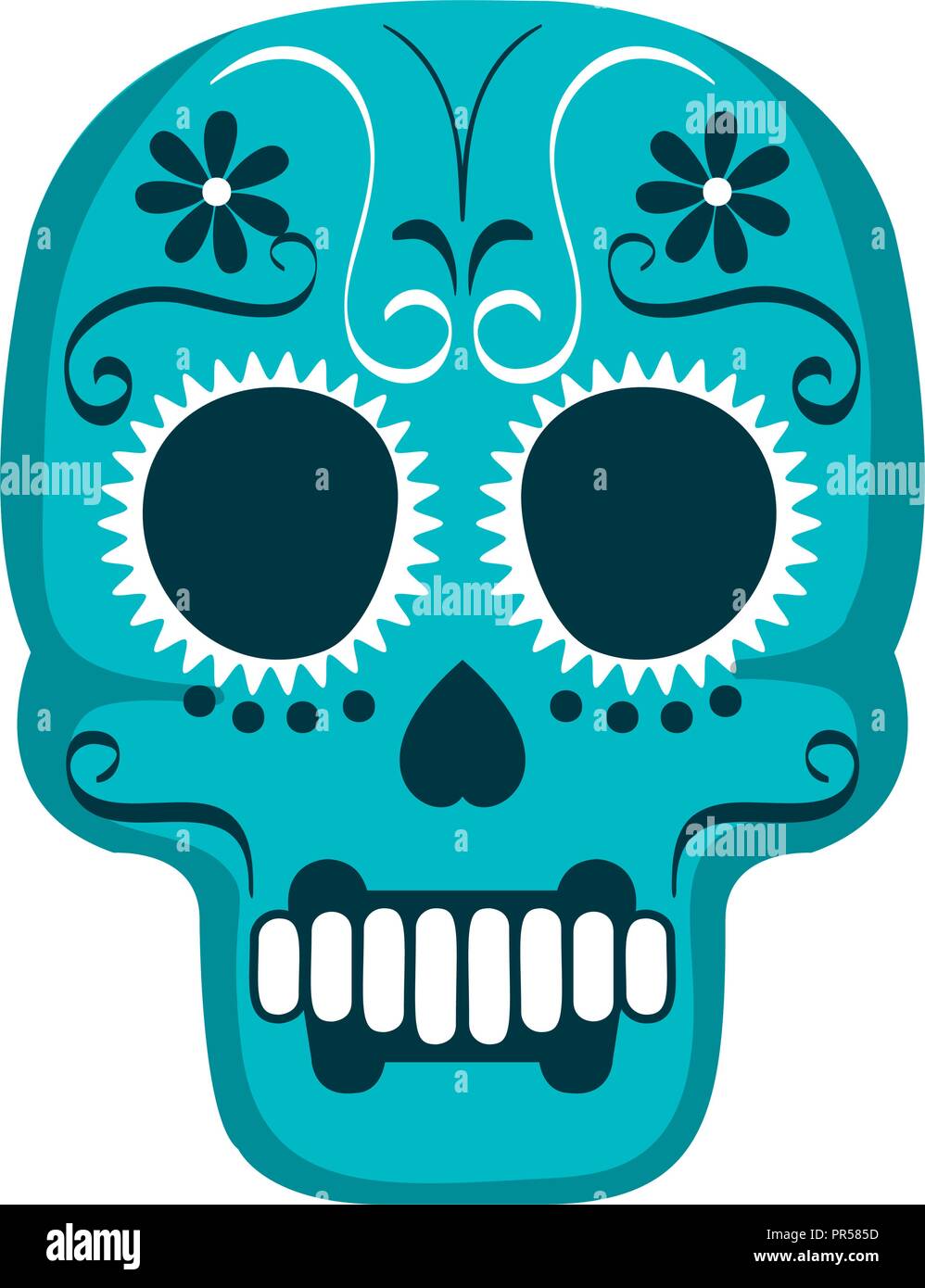 mask of the santa death vector illustration design Stock Vector Image ...