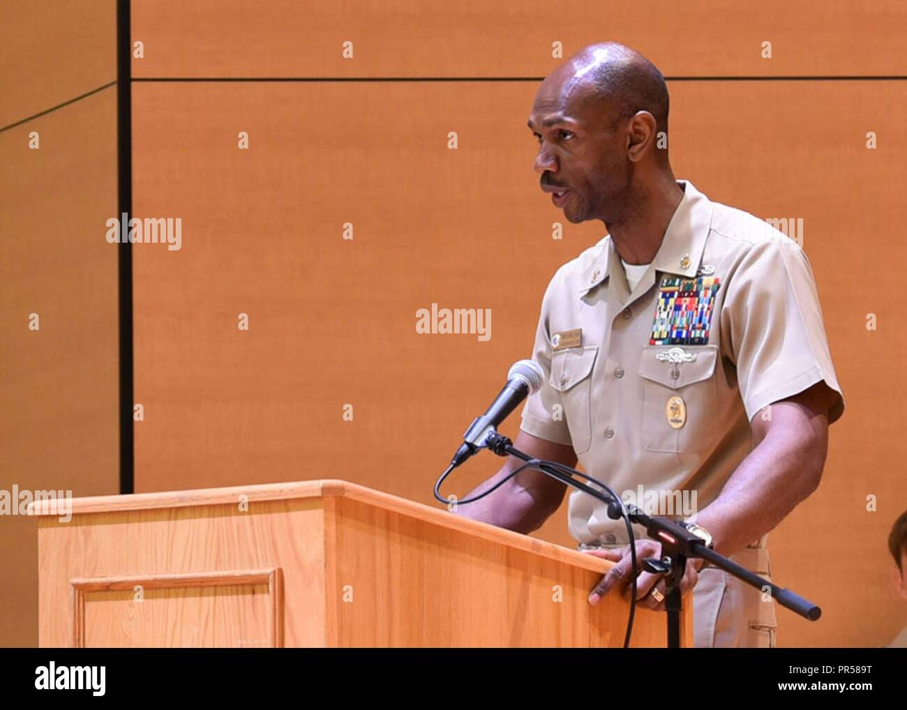 SAN ANTONIO – (Sept. 14, 2018) Command Master Chief Eric Mays of ...
