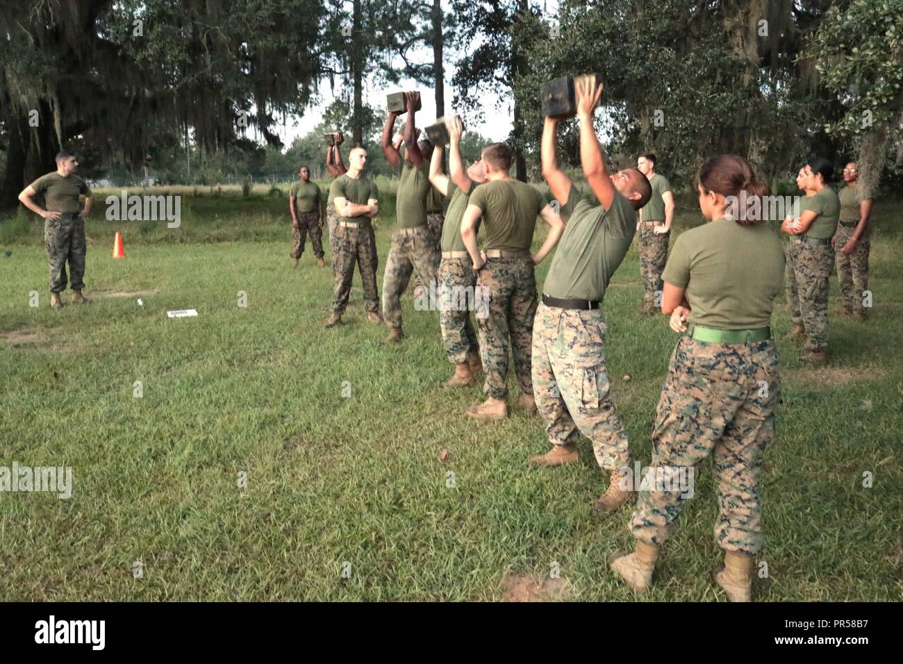 Dozens of Marines aboard Marine Corps Logistics Base Albany ...