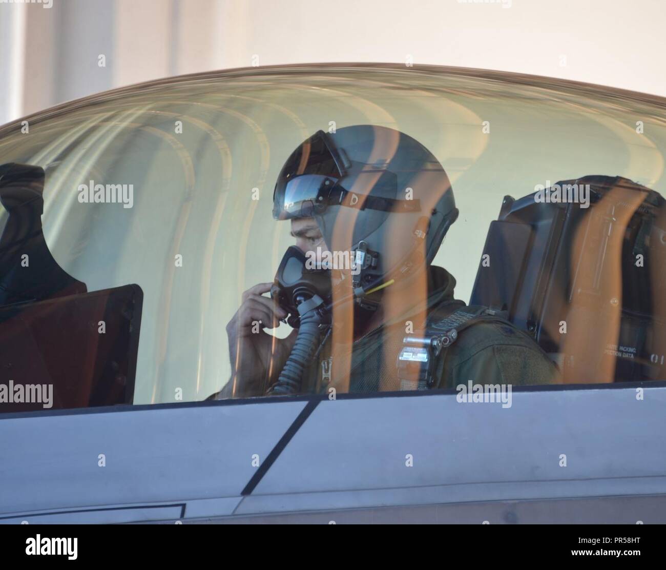 Lt. Col. Chad Newkirk, a F-22 pilot from the 302nd Fighter Squadron ...