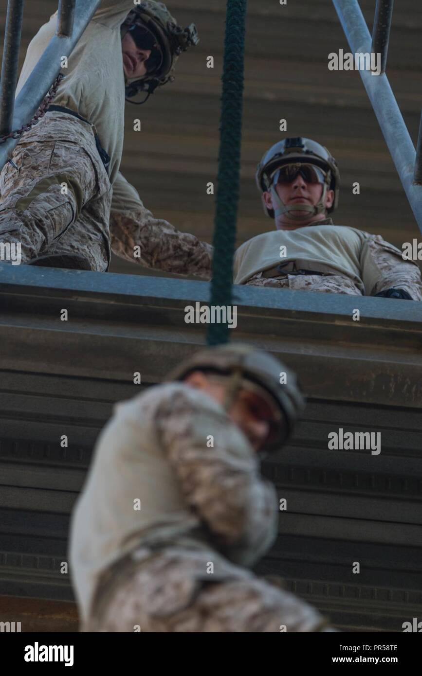 U.S. Marine Corps helicopter rope suspension techniques masters with ...