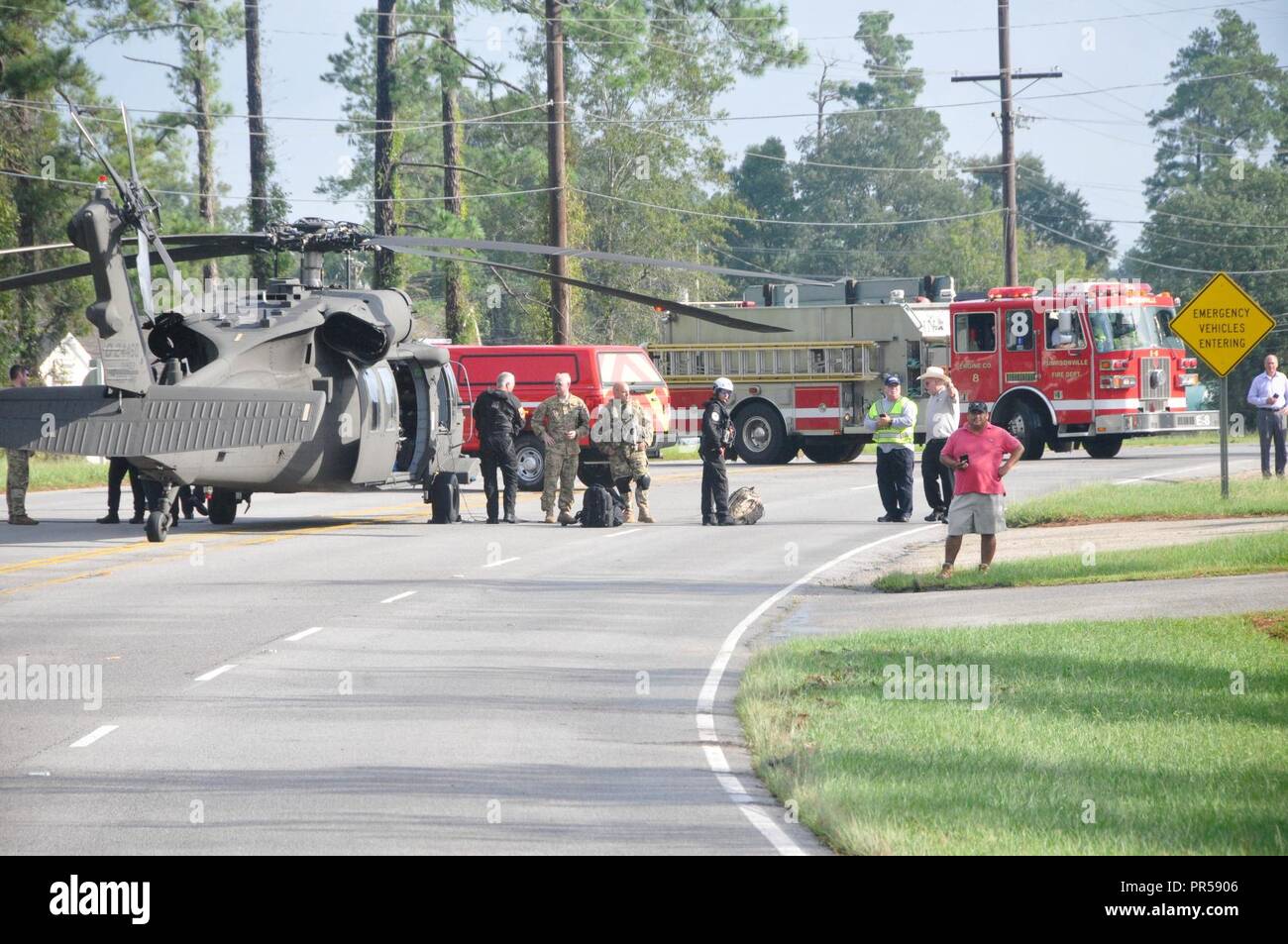 A UH-60 Black Hawk helicopter operated by soldiers with the South ...