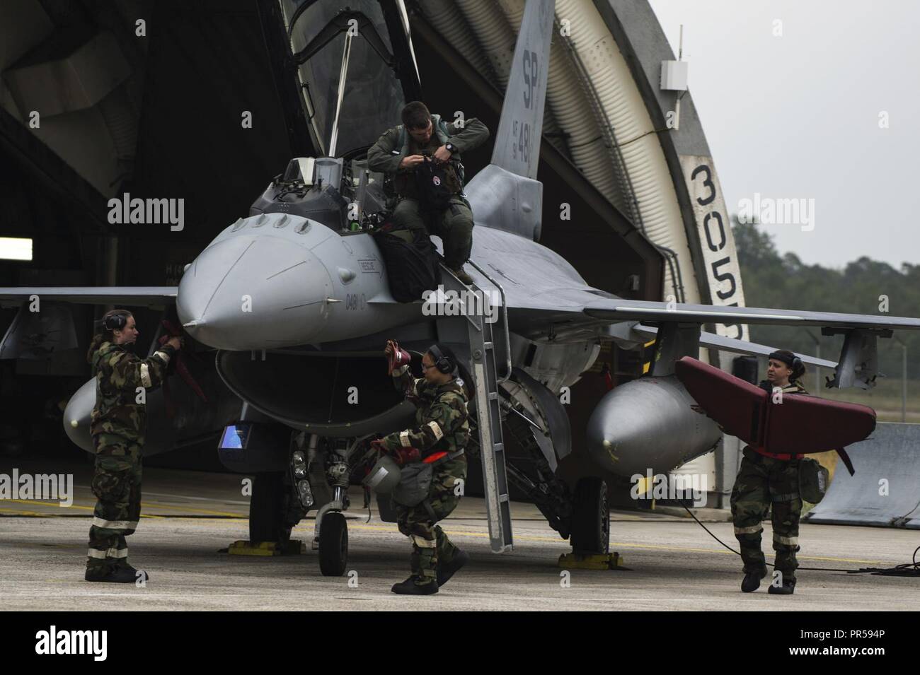U.S. Air Force Capt. Timothy Neely, 480th Fighter Squadron pilot ...