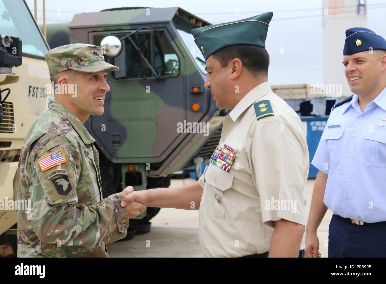 Lt. Col. James Crane (left), deputy commanding officer, 3rd Cavalry ...