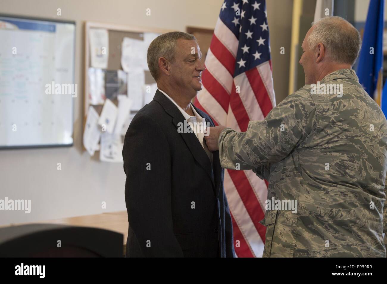 Col. Michael Cadle (right), 130th Airlift Wing Vice Wing Commander ...