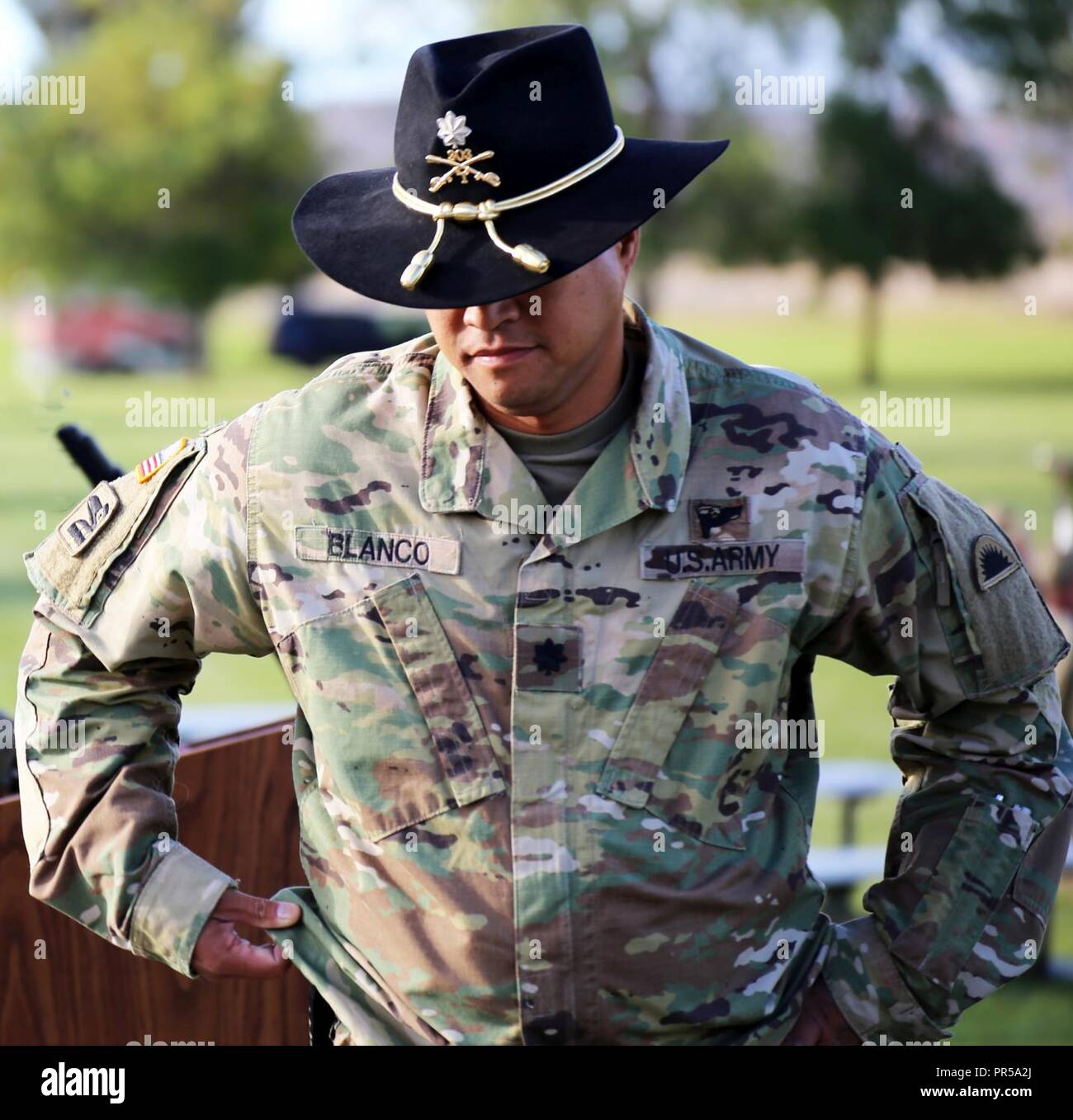 Lt. Col. Chris Blanco, commander, 1st Squadron, 303rd Cavalry Regiment ...