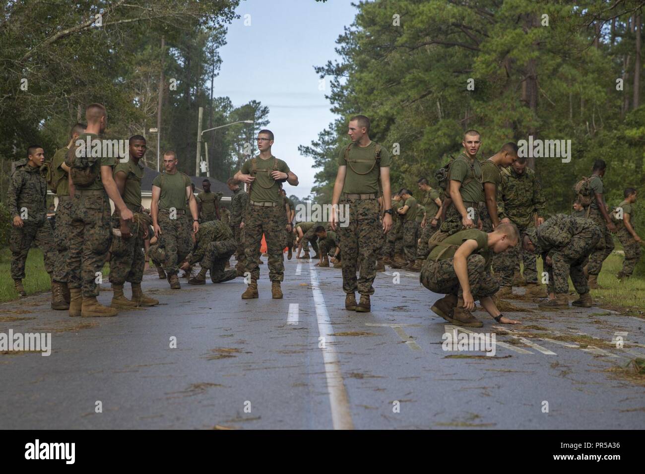 U.S. Marines with India Company, Marine Combat Training Battalion ...