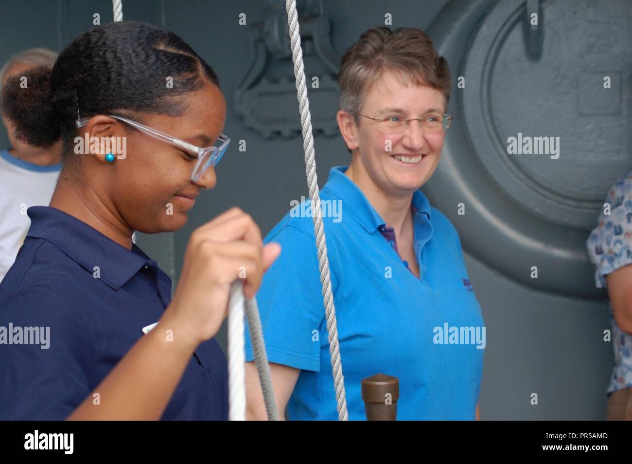 Royal Navy Officers Lieutenant Commander Kathryn Jacques and Lieutenant ...