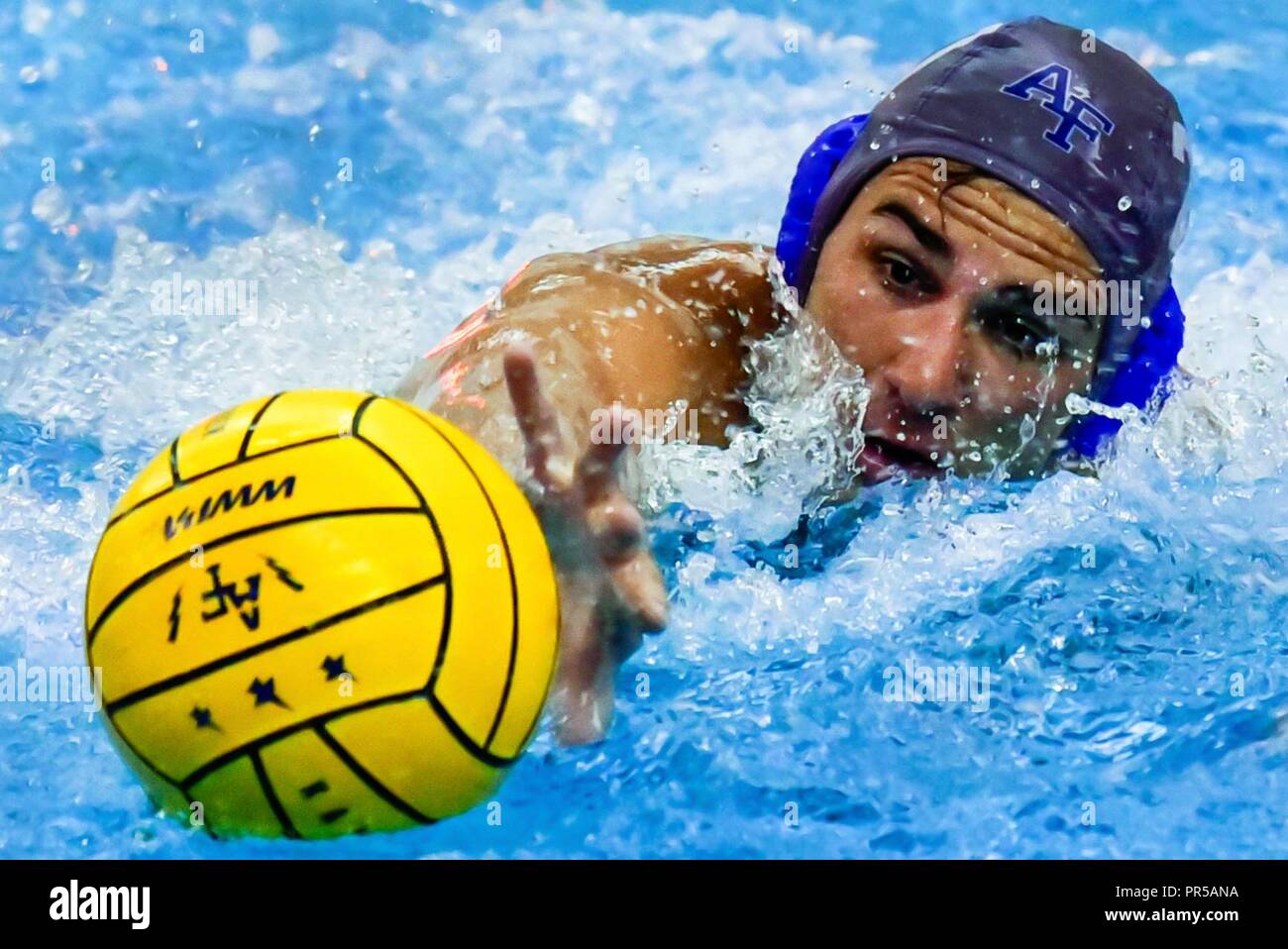 U.S. Air Force Academy -- Luke Andres races towards a loose ball during ...