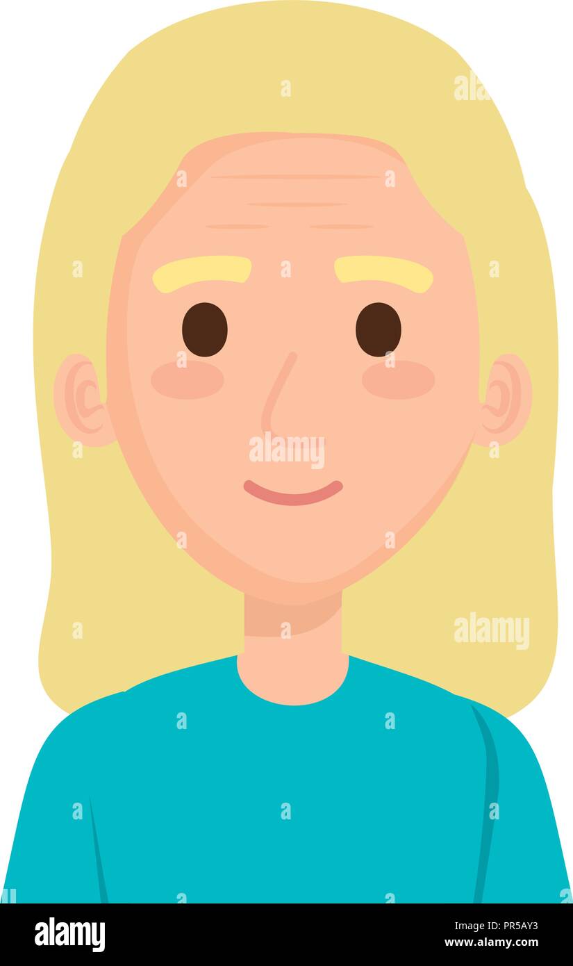old woman avatar character vector illustration design Stock Vector ...