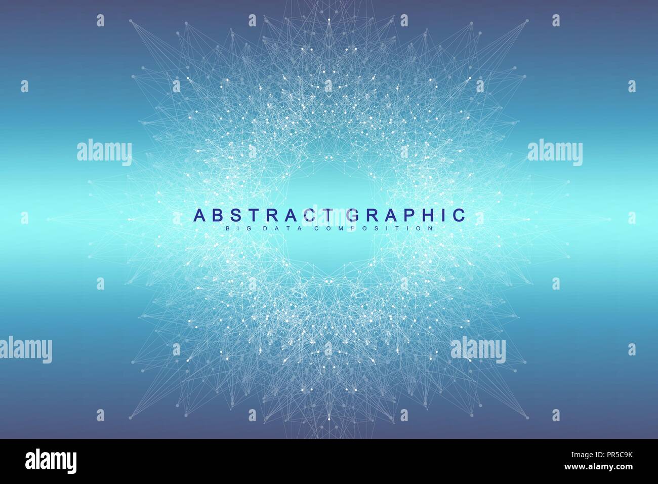 Big data visualization. Graphic abstract background Artificial ...
