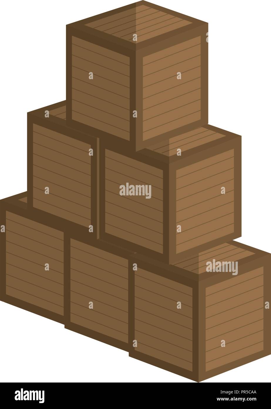 pile boxes carton delivery service vector illustration design Stock ...