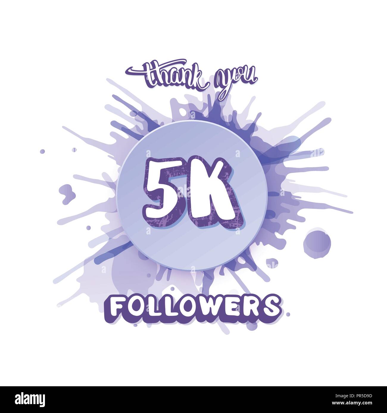 5k followers thank you social media template. Banner for internet ...