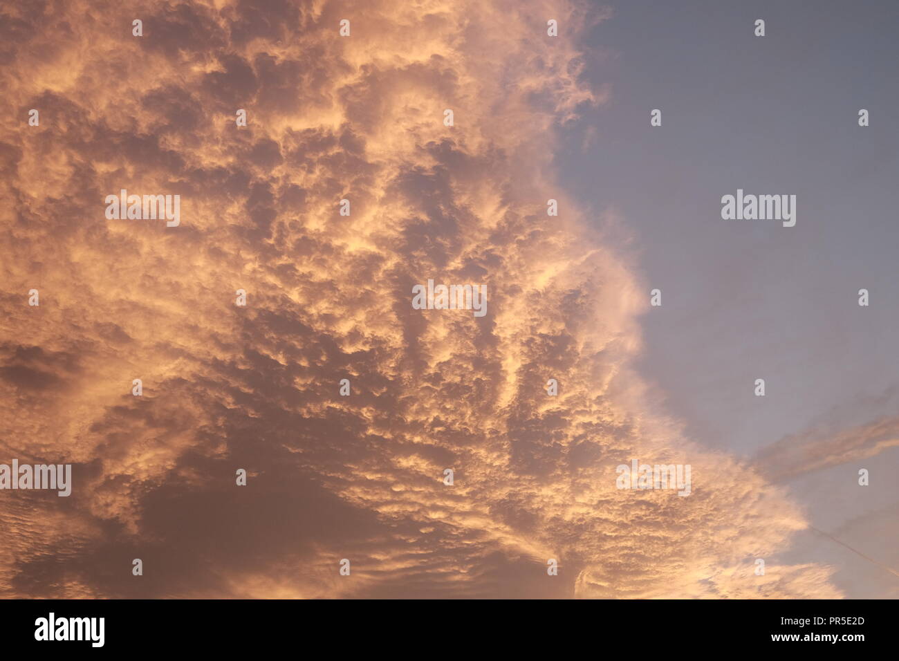 Clouds in the sunset sky Stock Photo - Alamy