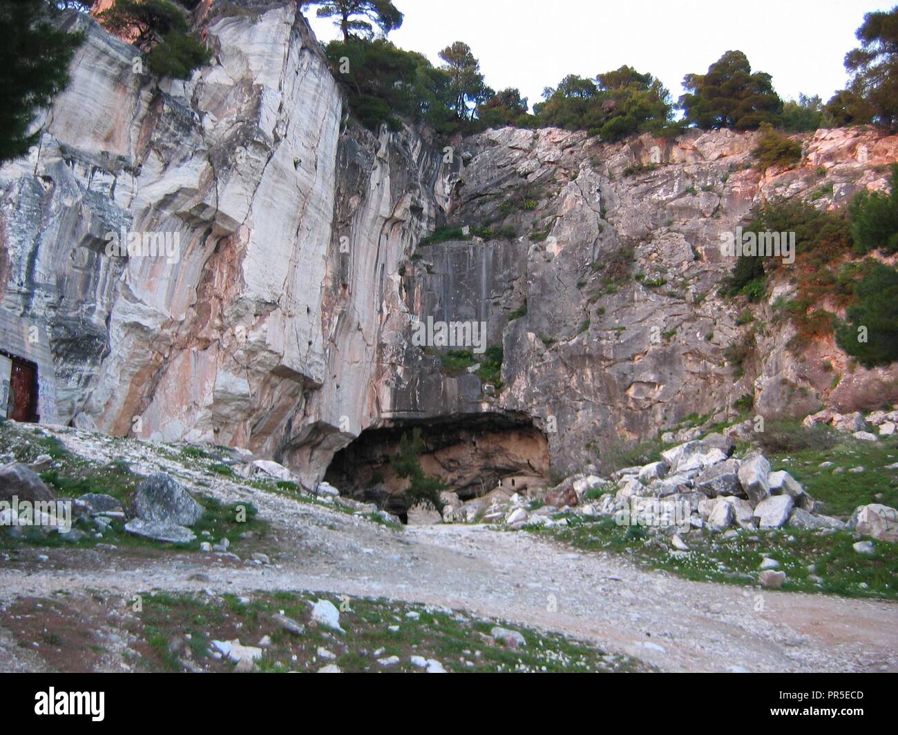 Davelis Cave at Penteli mountain Athens Greece Stock Photo - Alamy