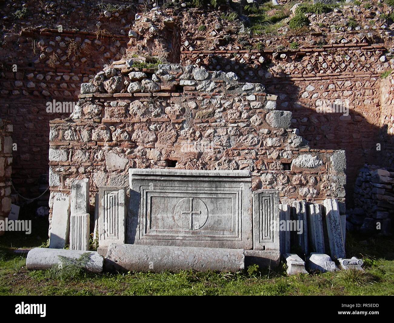 Delphi ancient sanctuary Phocis Greece Stock Photo - Alamy