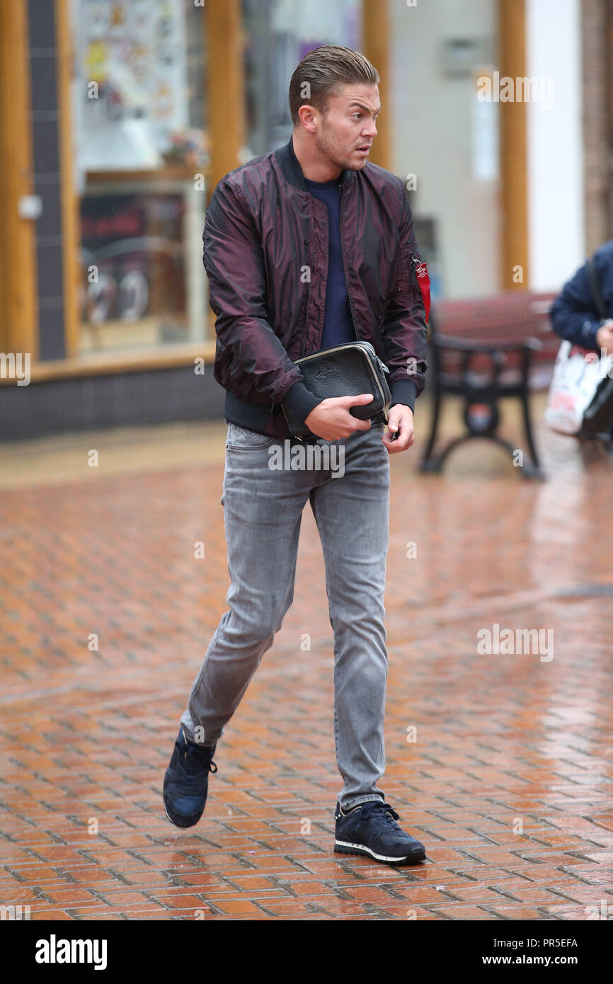 TOWIE cast filming at Chop Bloc restaurant in Chelmsford, Essex ...