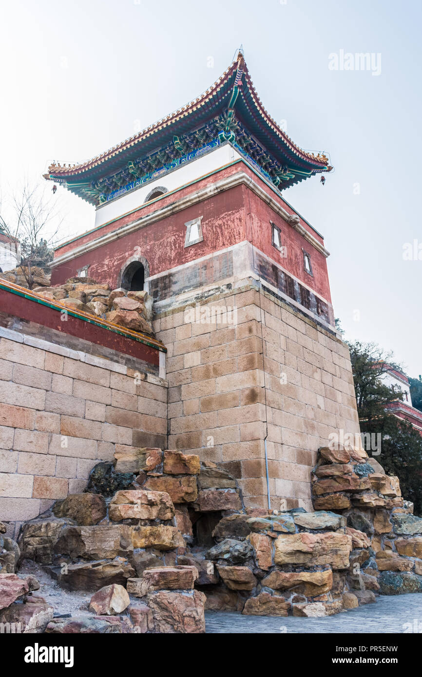 Chinese tower in beijing Stock Photo - Alamy
