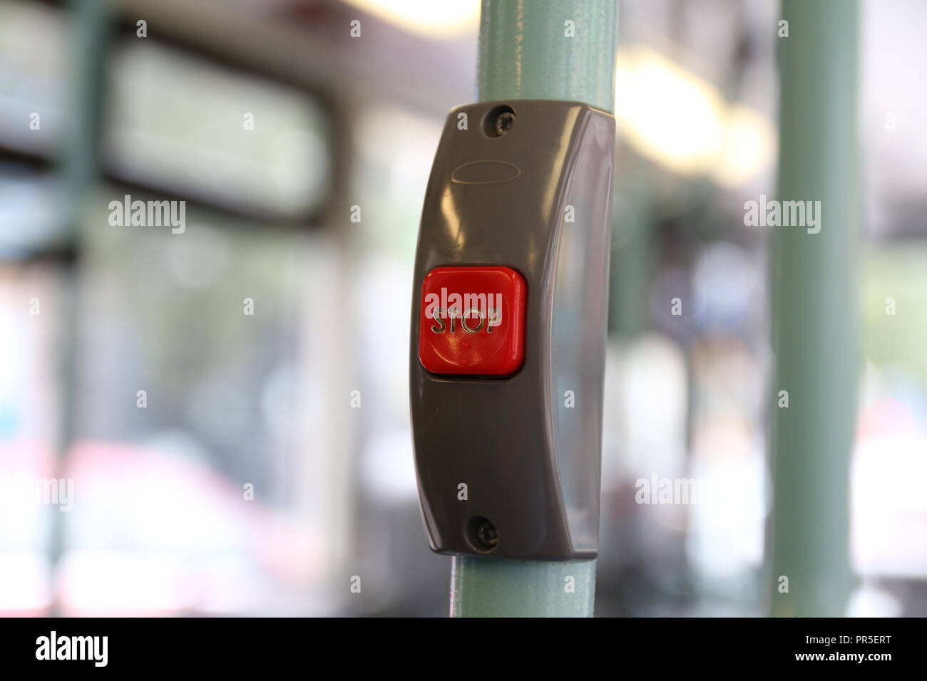 Red emergency button or stop button for Hand press Emergency Stop Stock ...