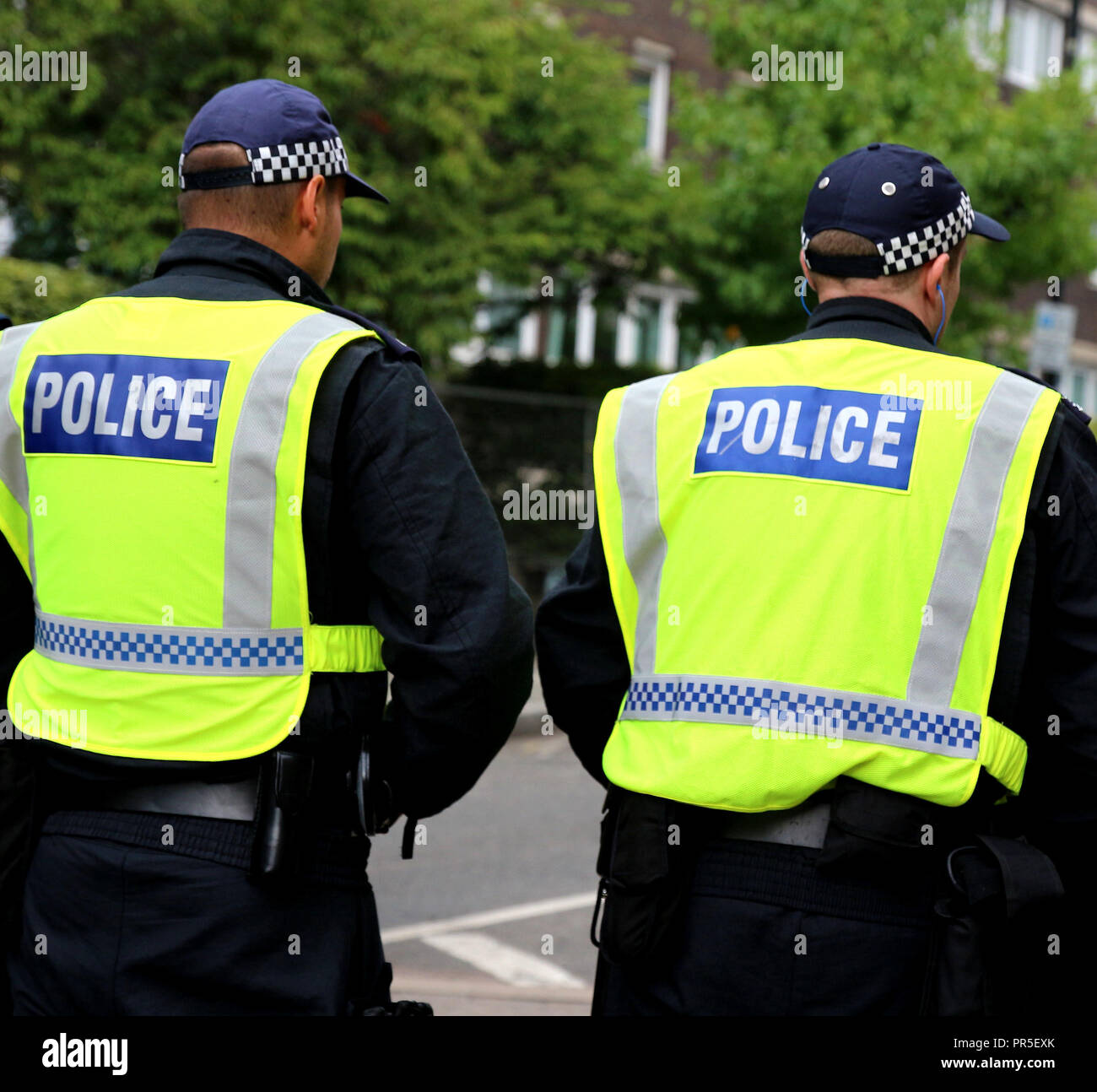 Police road patrol on duty to stop the traffic Stock Photo - Alamy