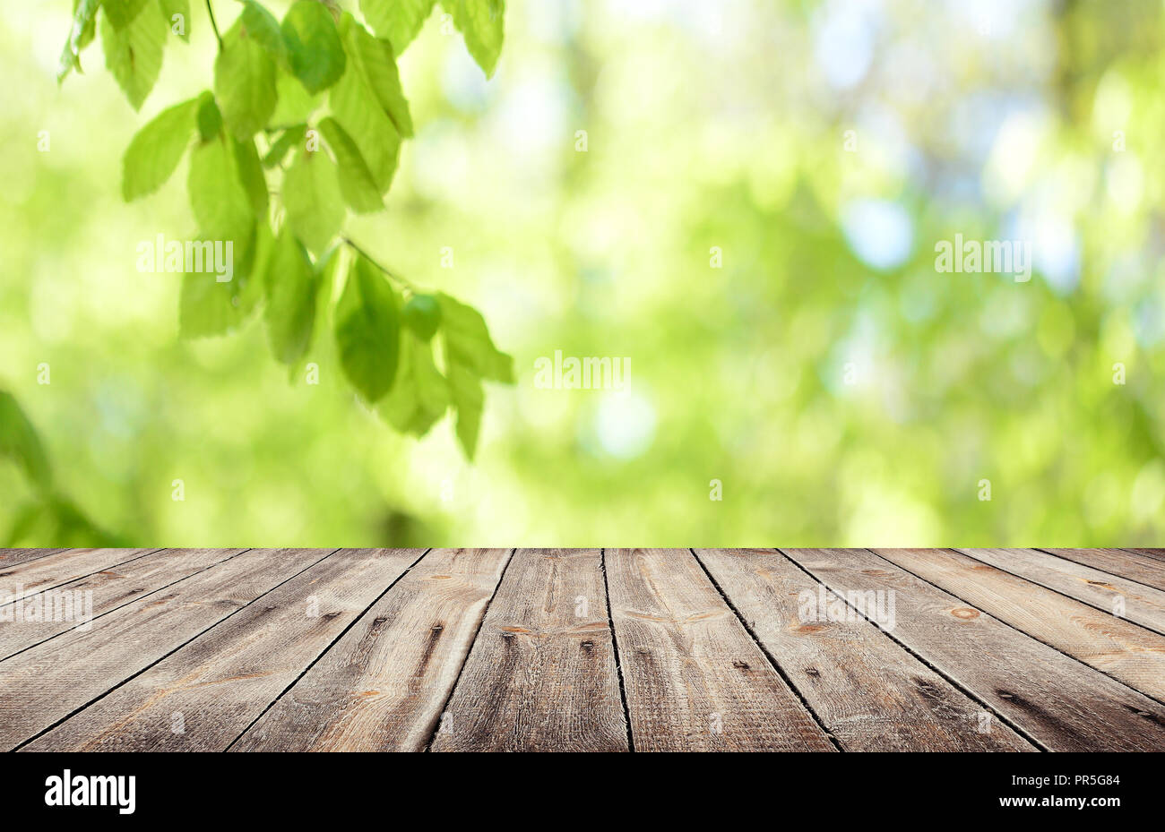 Wooden table background Stock Photo - Alamy