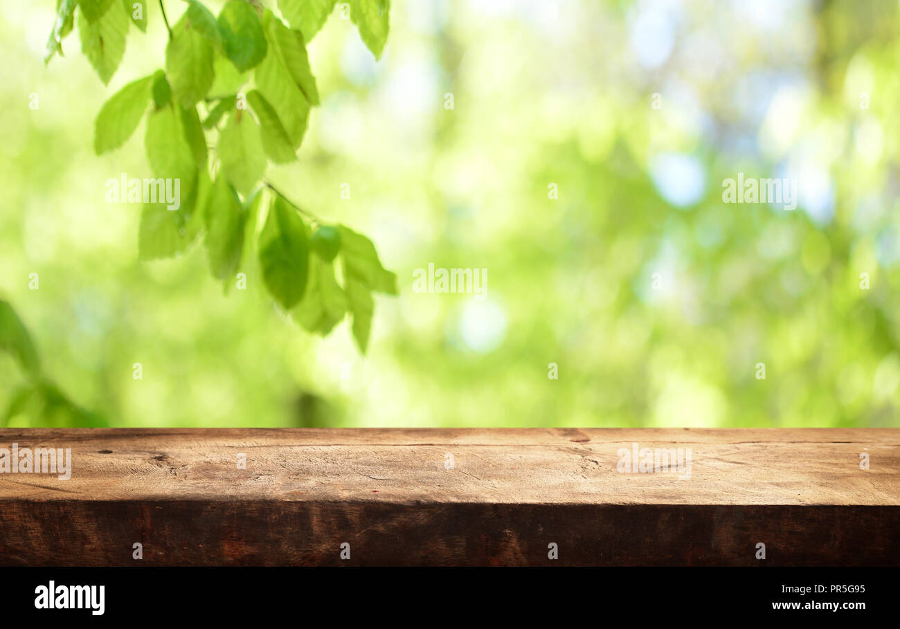 Wooden table background Stock Photo - Alamy