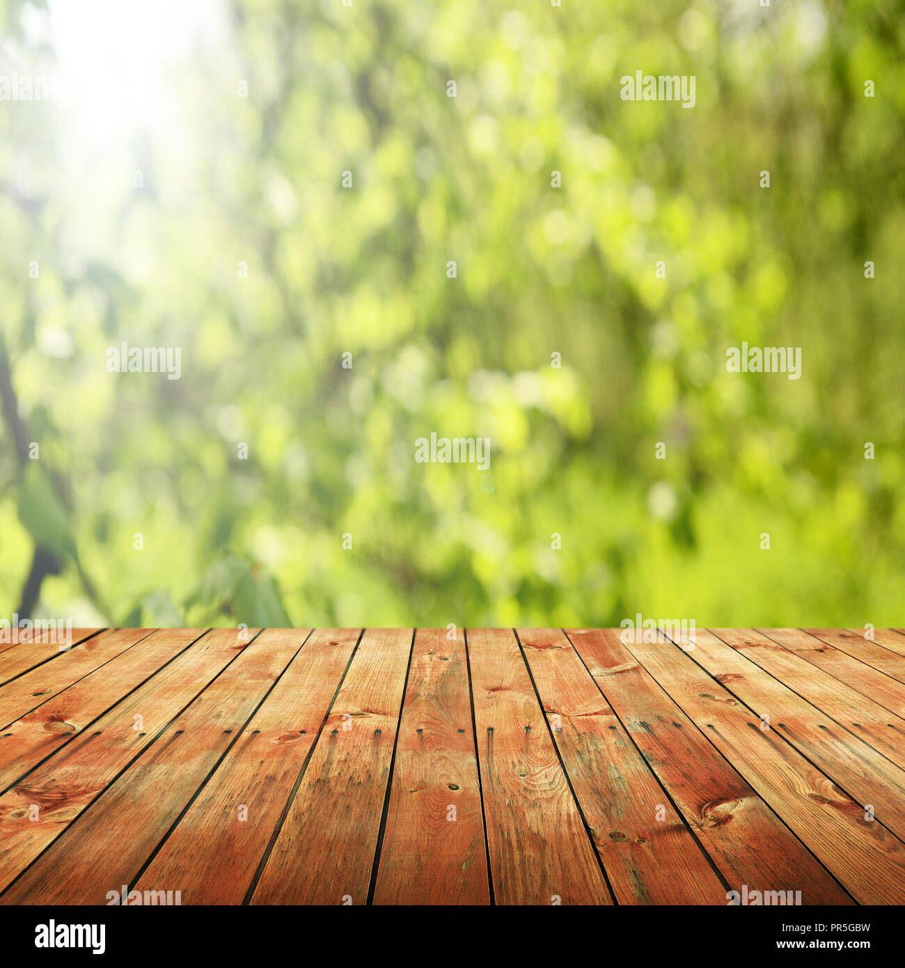 Wooden table background Stock Photo - Alamy