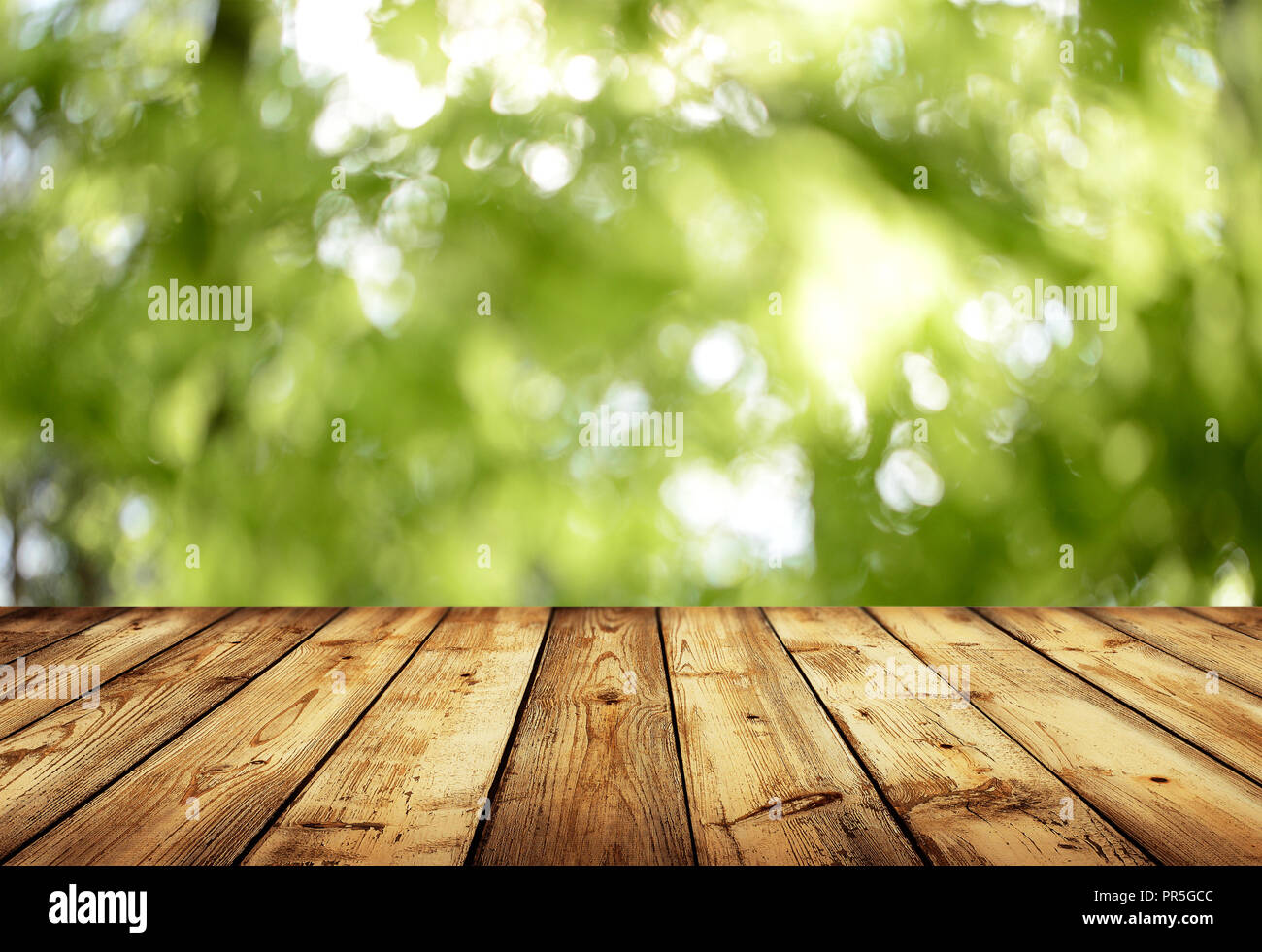 Empty table for display montages Stock Photo - Alamy
