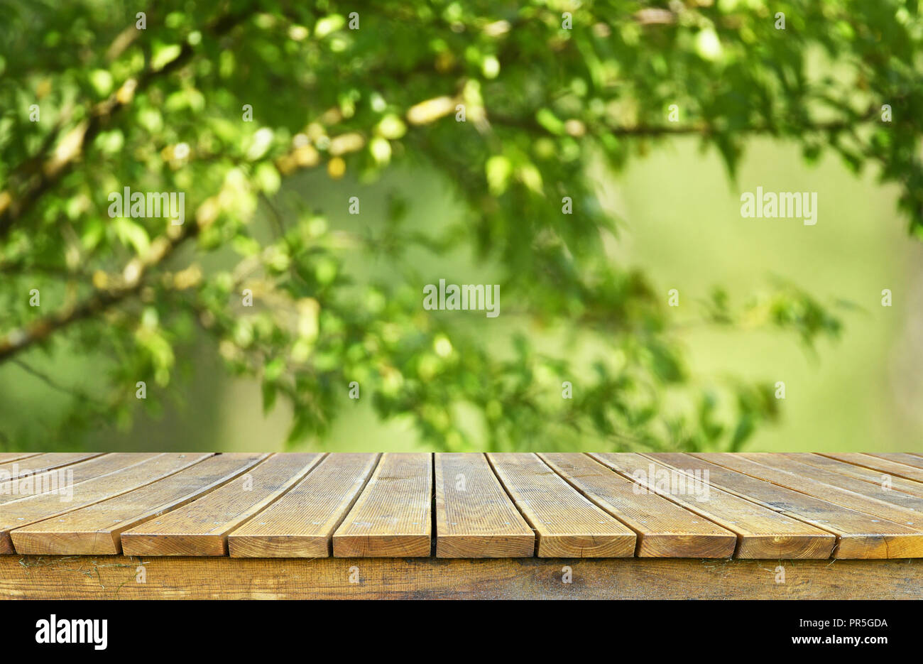 Wooden table background Stock Photo - Alamy