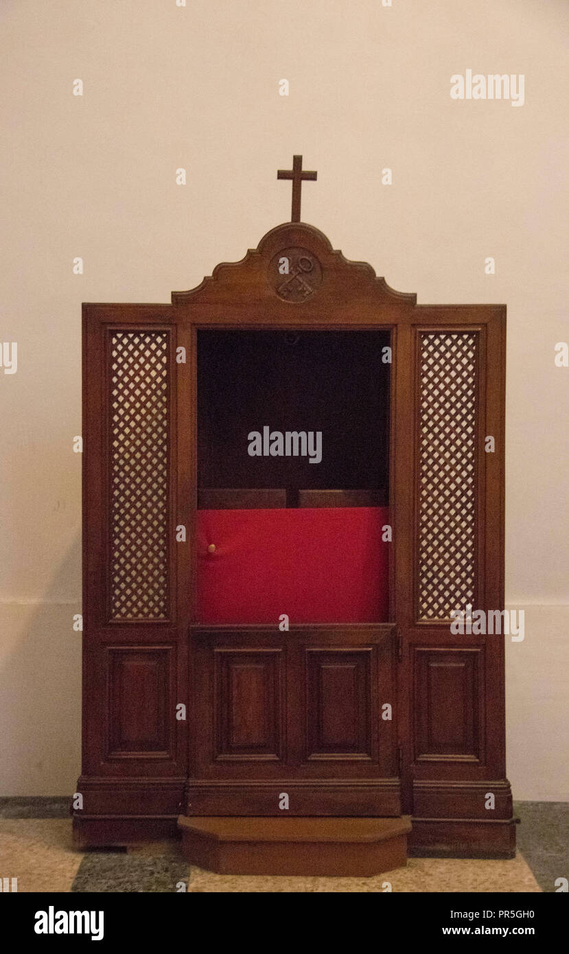 Catholic priest confession hi-res stock photography and images - Alamy