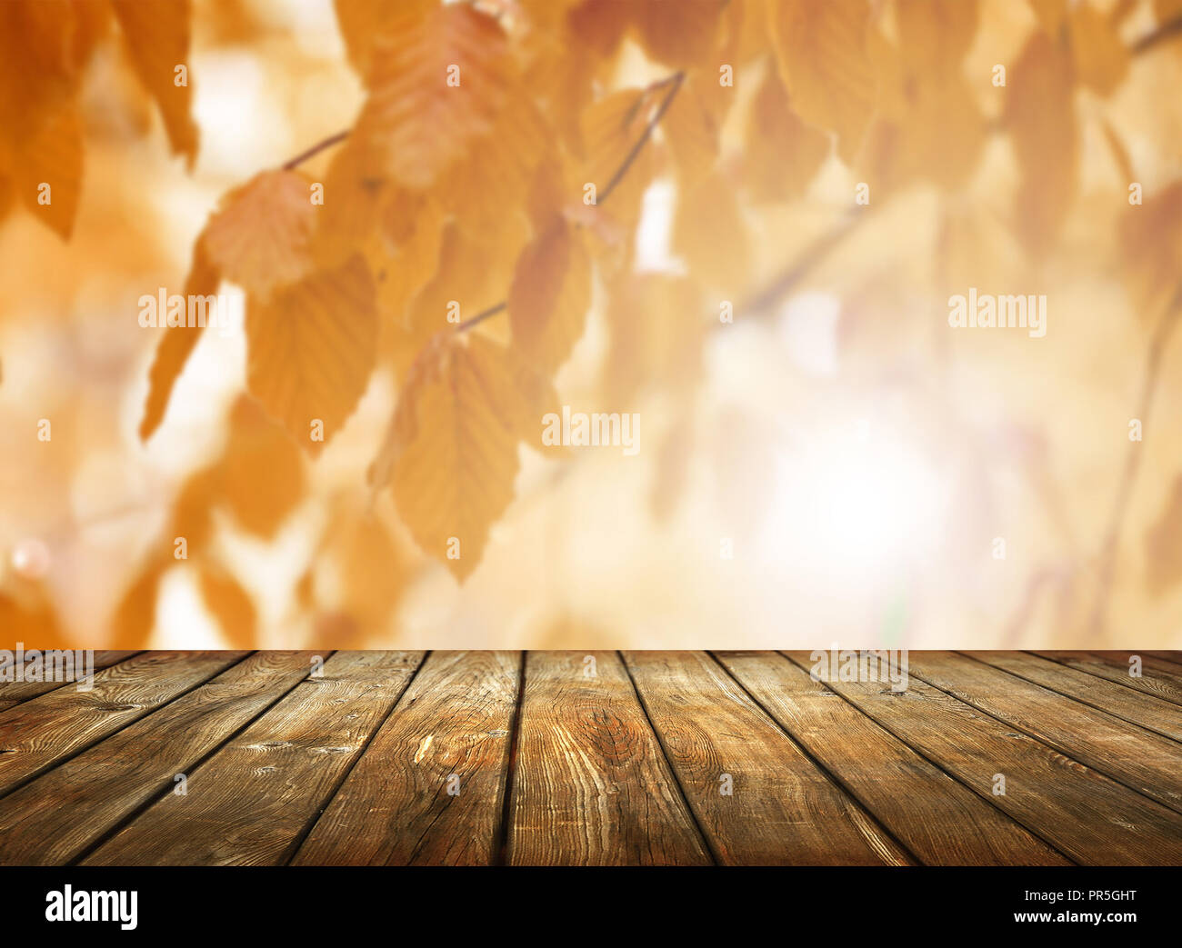 Wooden table background Stock Photo - Alamy