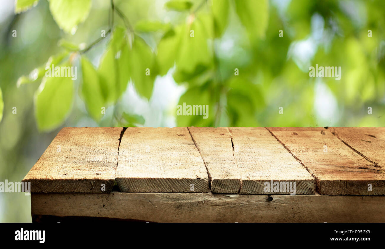 Wooden table background Stock Photo - Alamy