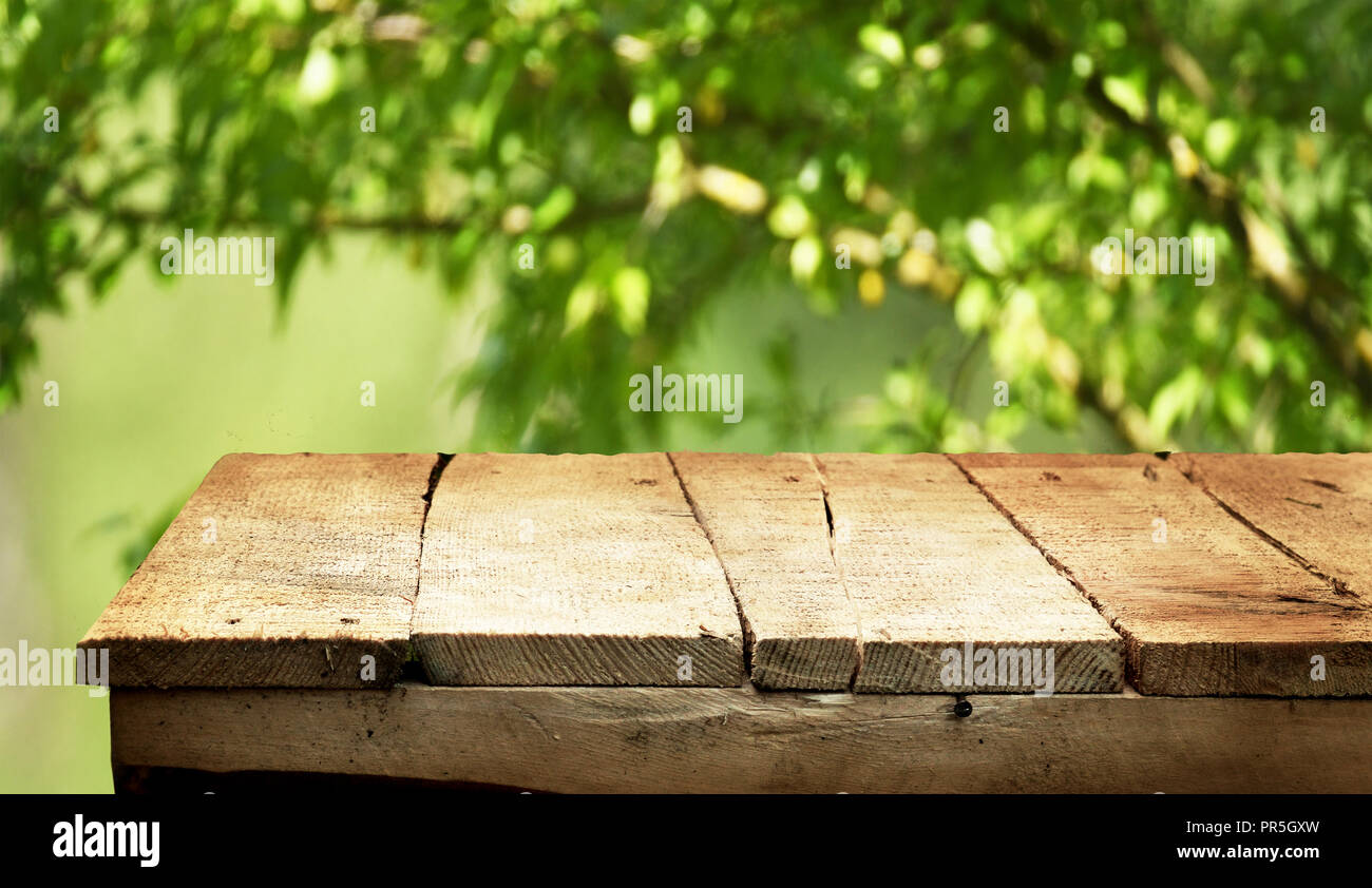 Wooden table background Stock Photo - Alamy
