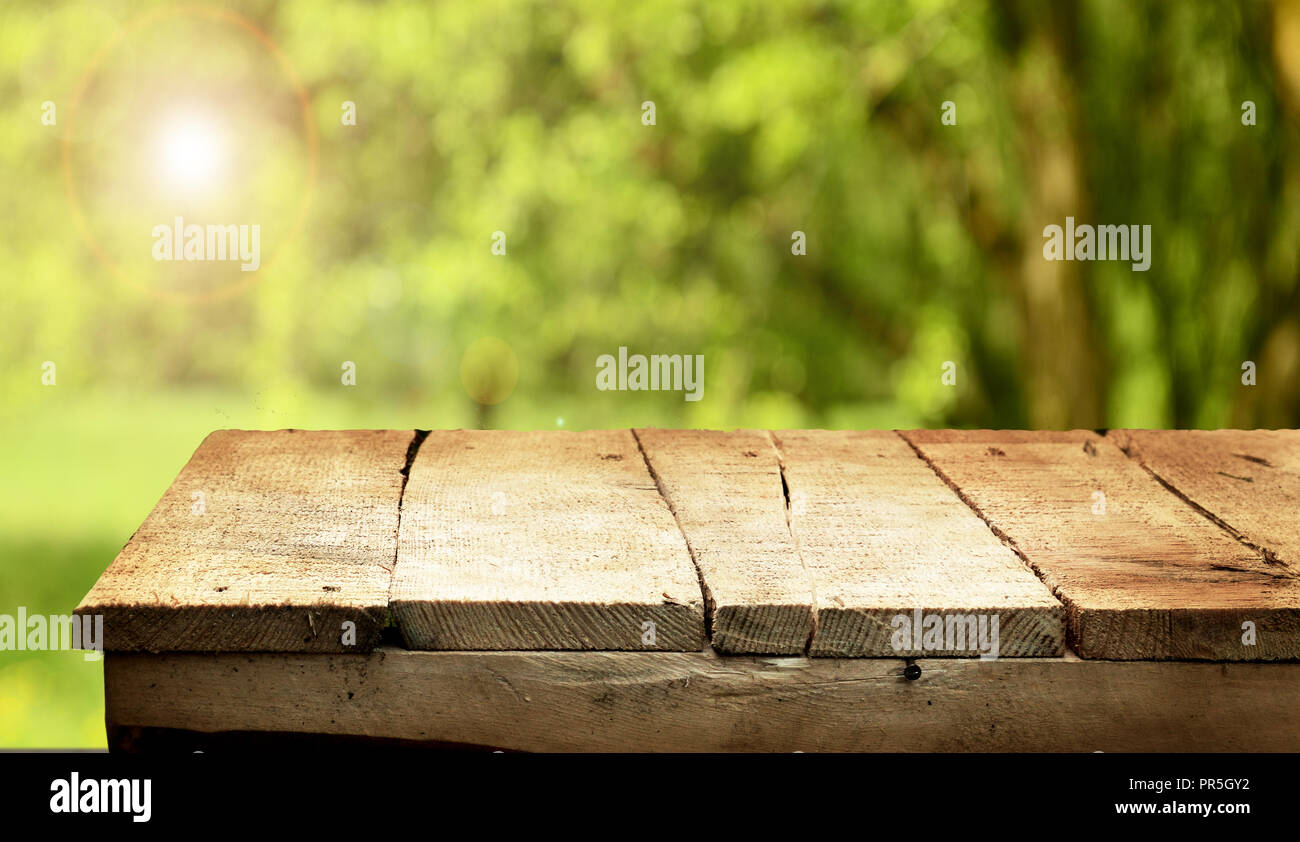 Wooden table background Stock Photo - Alamy