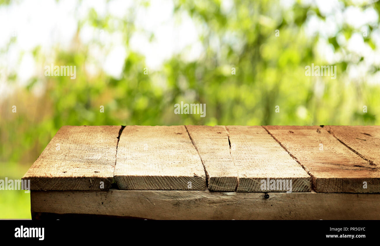 Wooden table background Stock Photo - Alamy