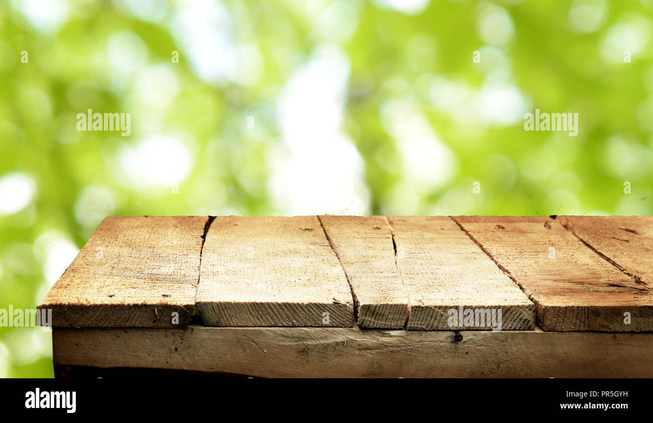 Wooden table background Stock Photo - Alamy