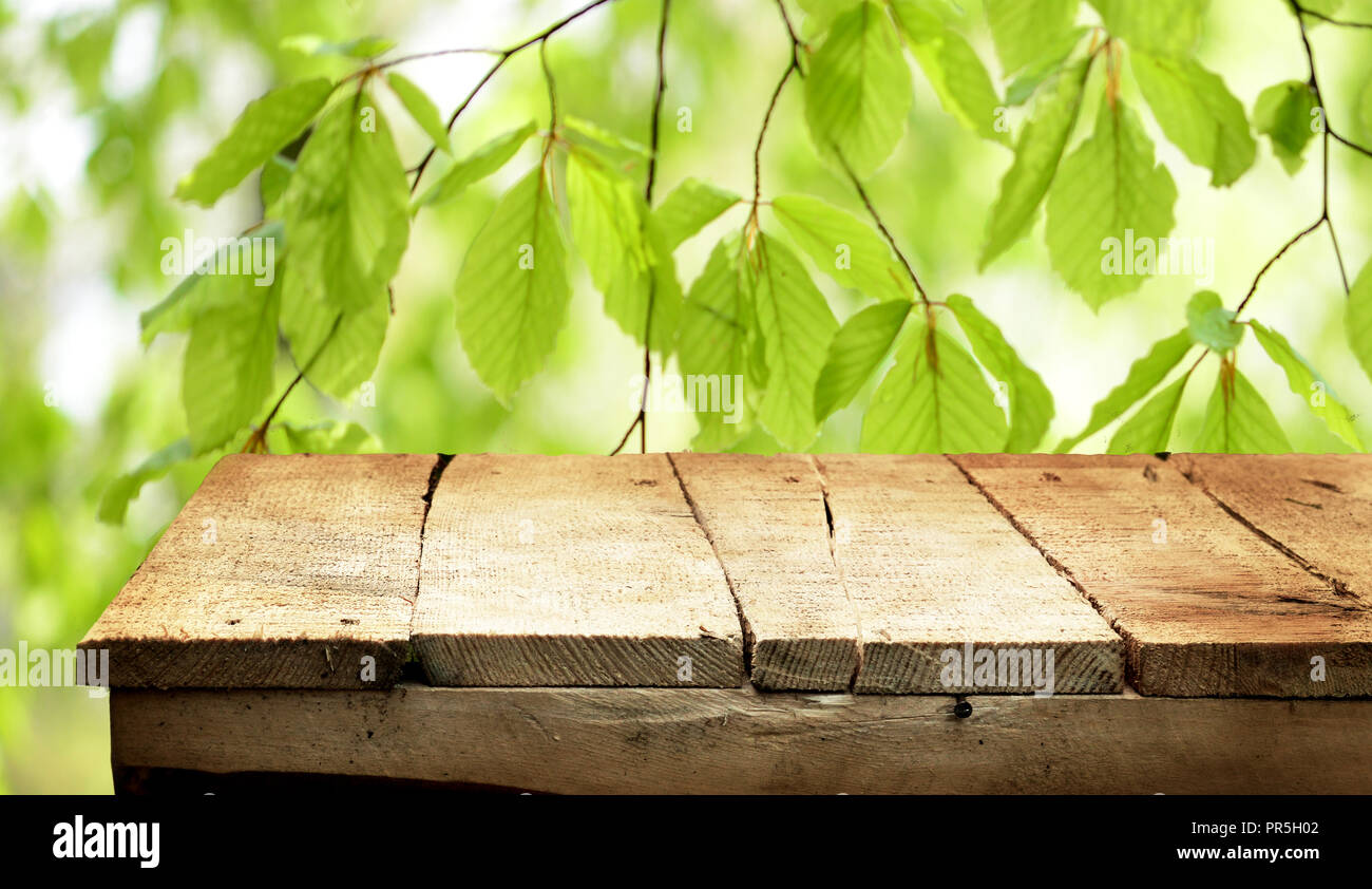 Wooden table background Stock Photo - Alamy