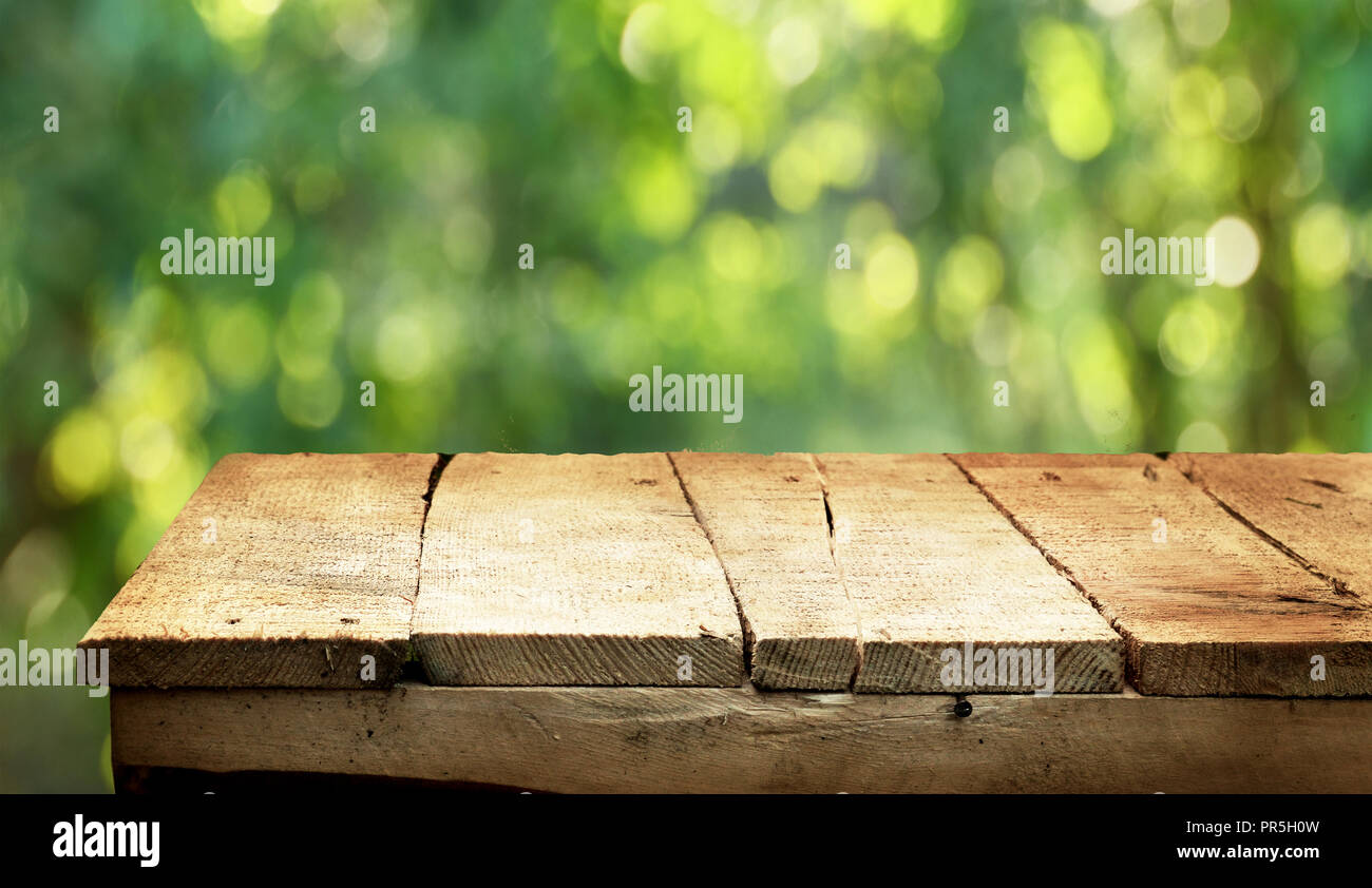 Wooden table background Stock Photo - Alamy