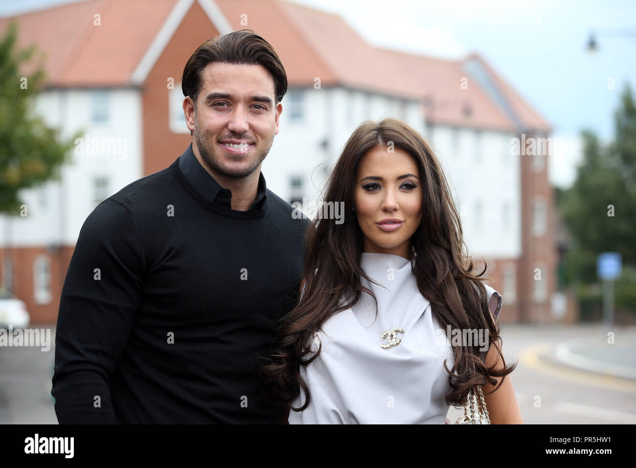 The cast of TOWIE Filming at the Sugar Hut in Brentwood, Essex ...