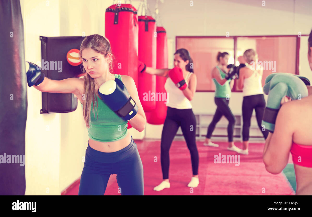 Professional boxer doing exercises punching hi-res stock photography ...