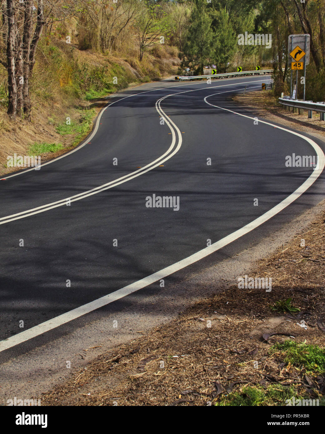 An S shaped road curve Stock Photo - Alamy