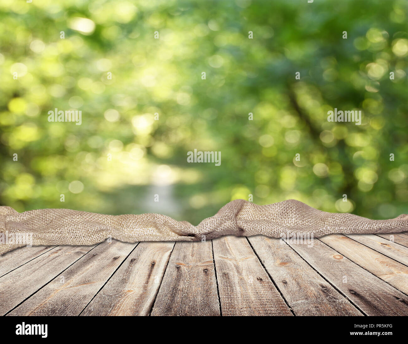 Empty table for display montages Stock Photo - Alamy