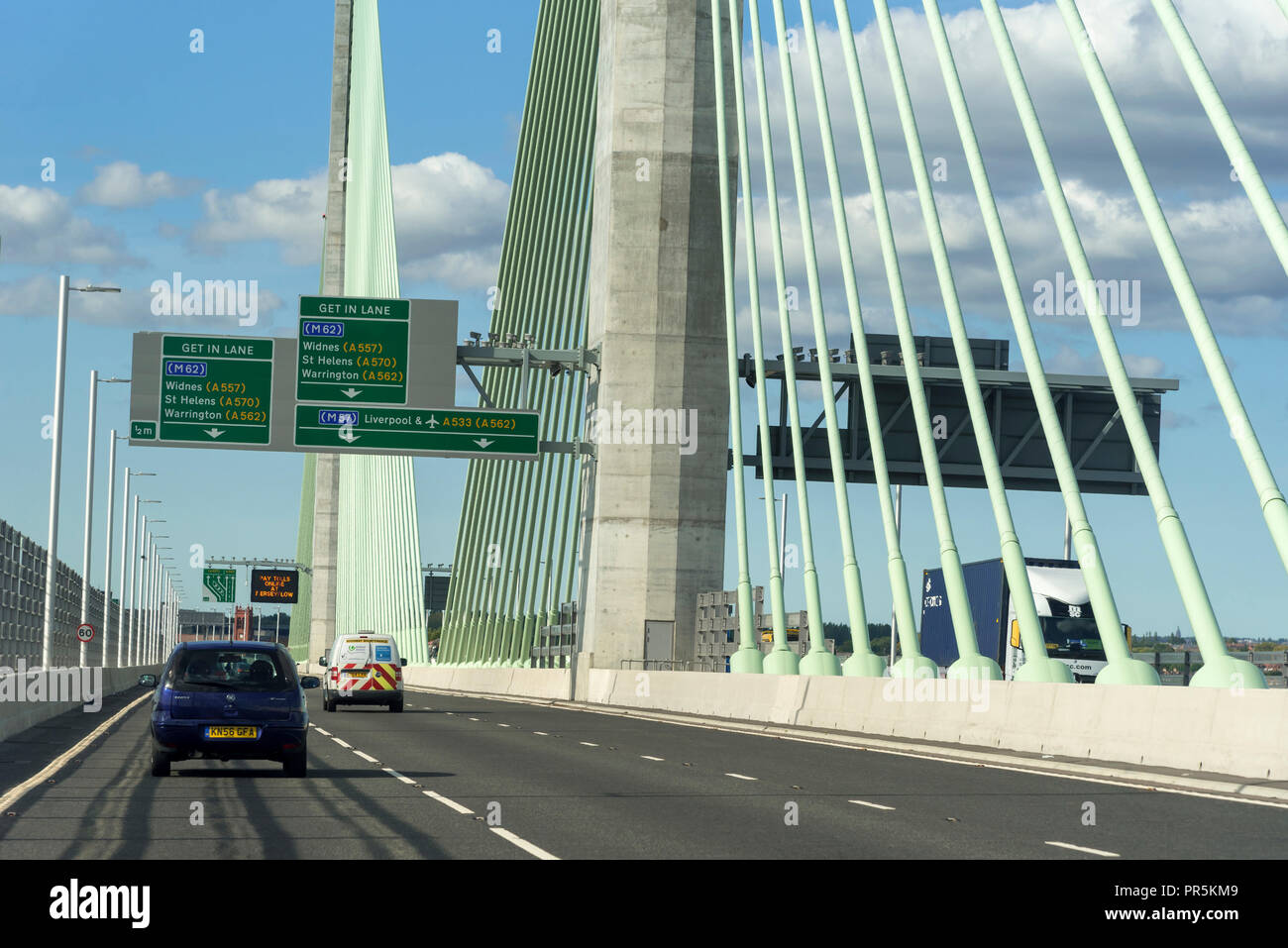 River Mersey Gateway bridge Stock Photo - Alamy