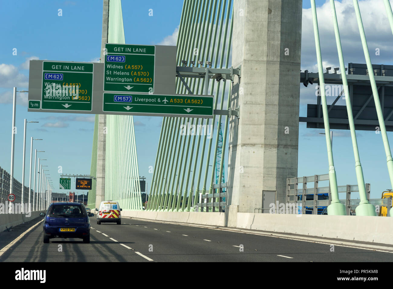 River Mersey Gateway bridge Stock Photo - Alamy