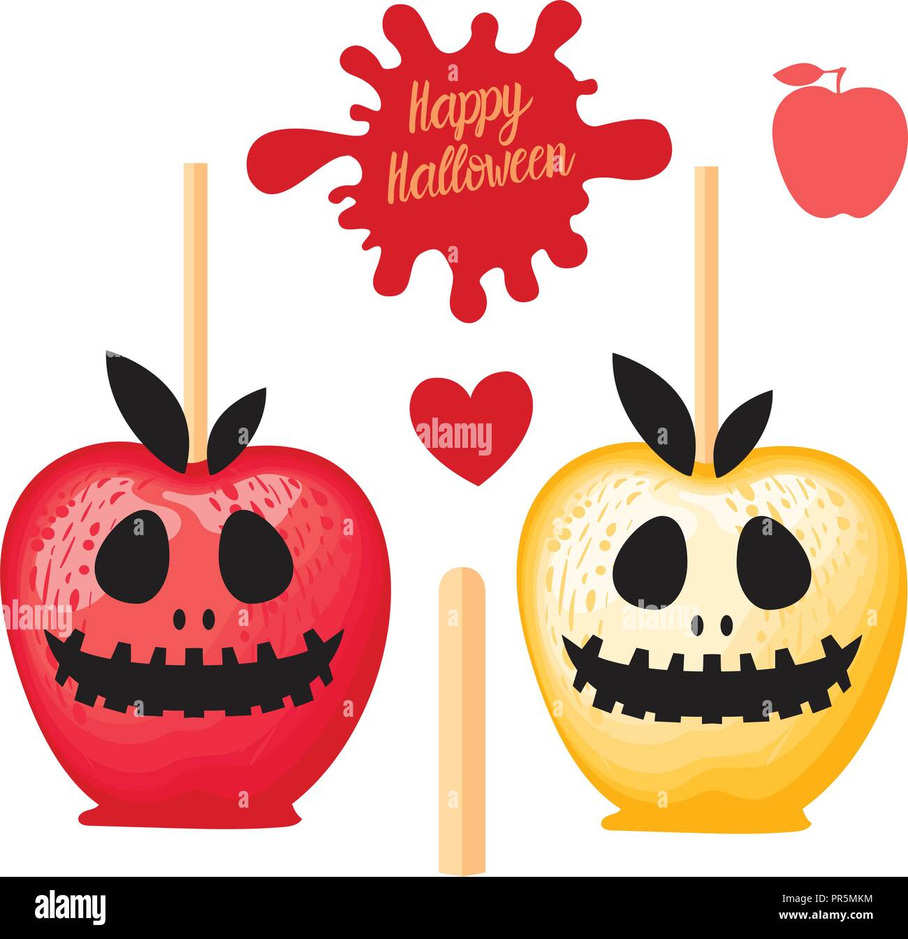 Halloween Candy Apple Clipart