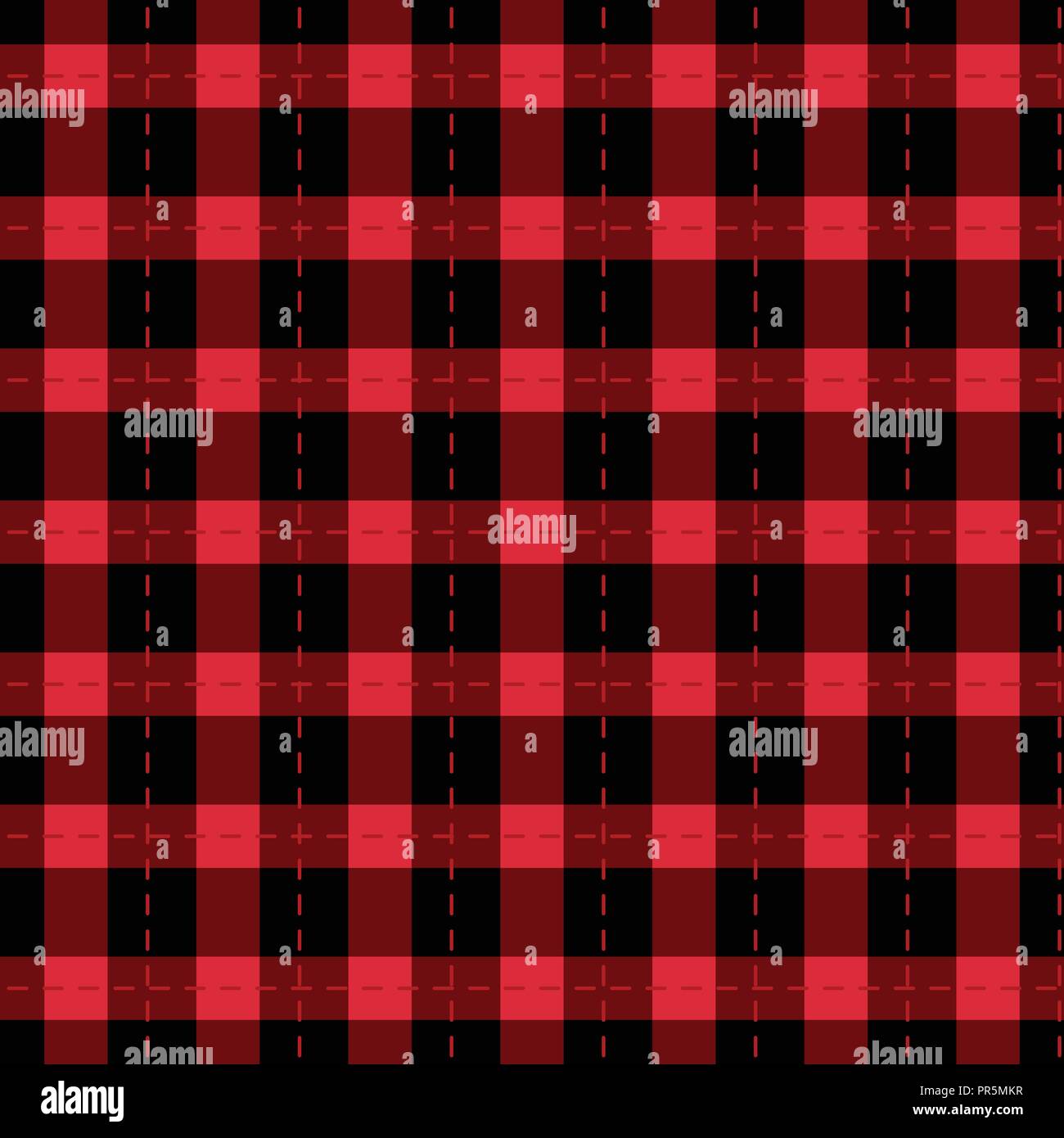 Checkered black and red seamless patterns. Vector Fashion backgrounds ...